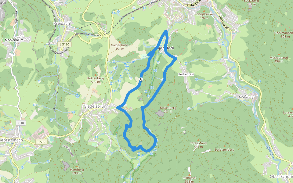 Circular hiking trail forest swimming pool 4: Boschwaldweg - Wald ...