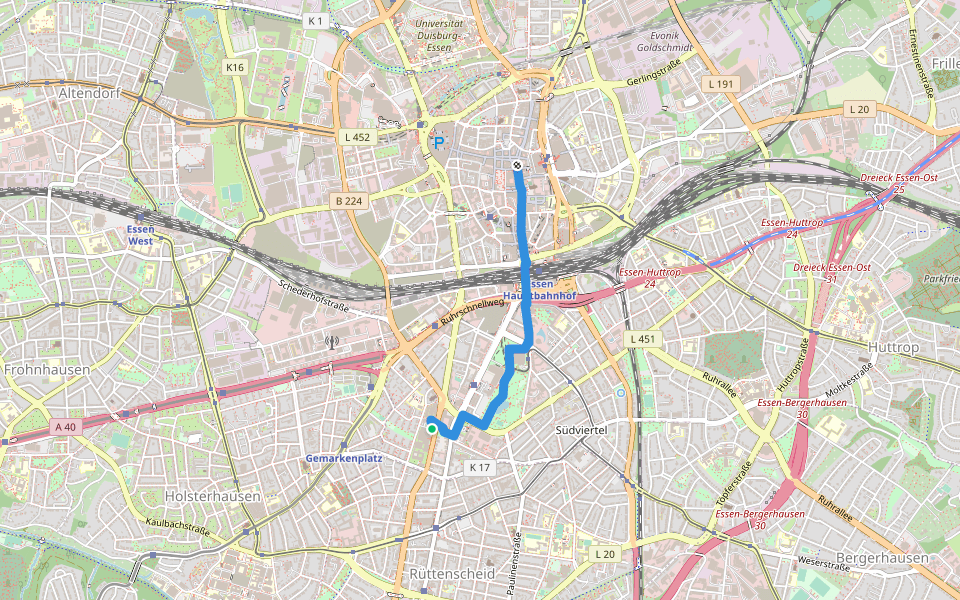 Essen culture trail in Nordrhein-Westfalen | Walking Map