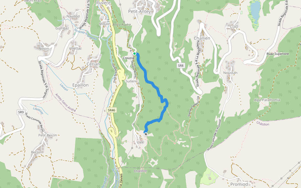 Itinerario 11 Liex Area Picnic Hiking Trail - Valle d'Aosta | Pacer