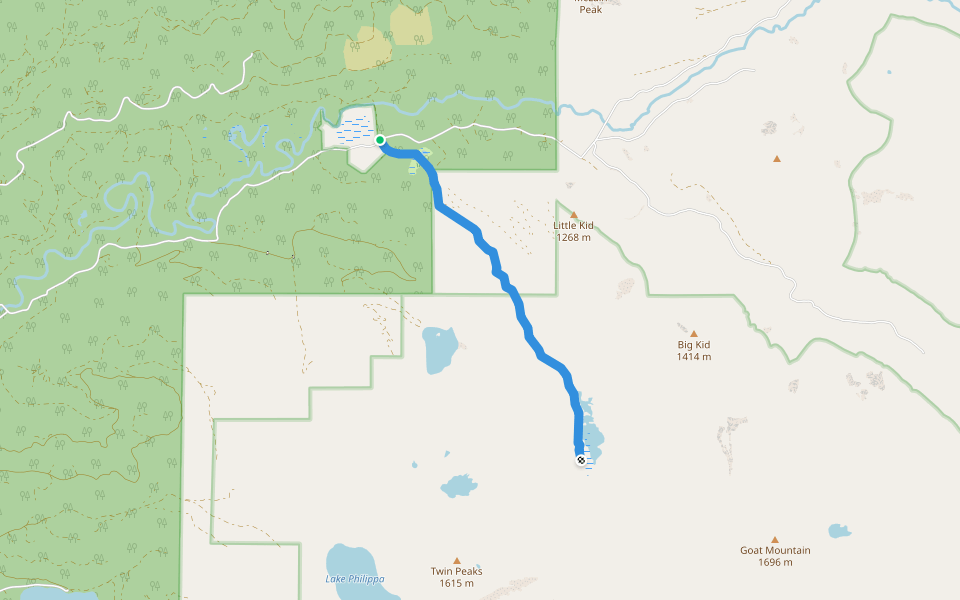 Sunday Lake Trail in Washington | Walking Map