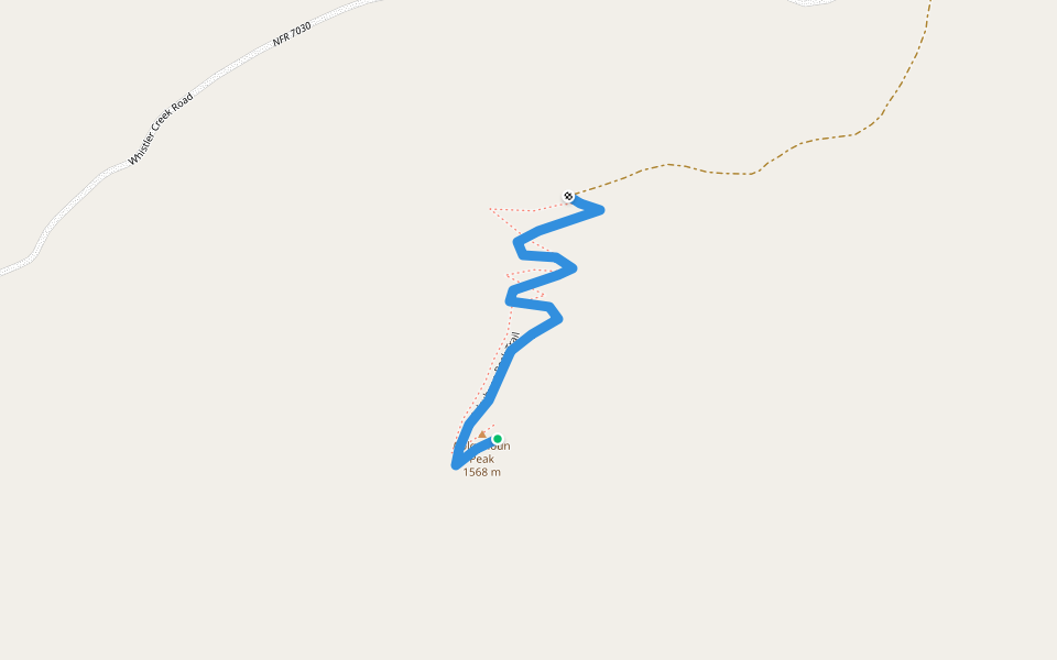 Colquhoun Peak Trail in Washington | Walking Map