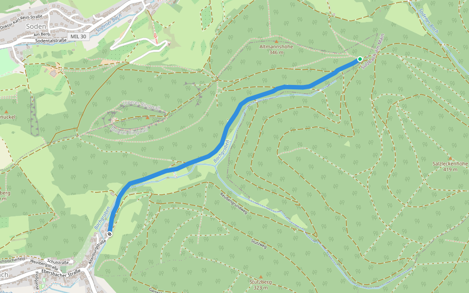 Ortswanderweg Leidersbach 1 in Bayern | Walking Map
