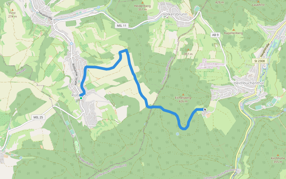 Ortswanderweg Leidersbach 2 Hiking Trail - Bayern | Pacer