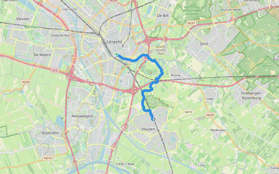 Waterline - Houtense Plain in Utrecht | Walking Map