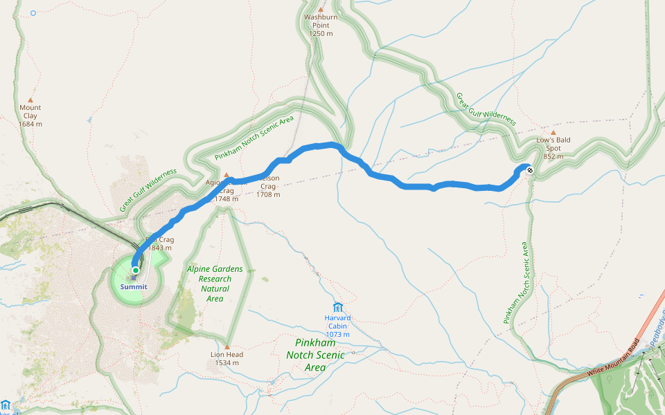 Nelson Crag Trail in New Hampshire | Walking Map