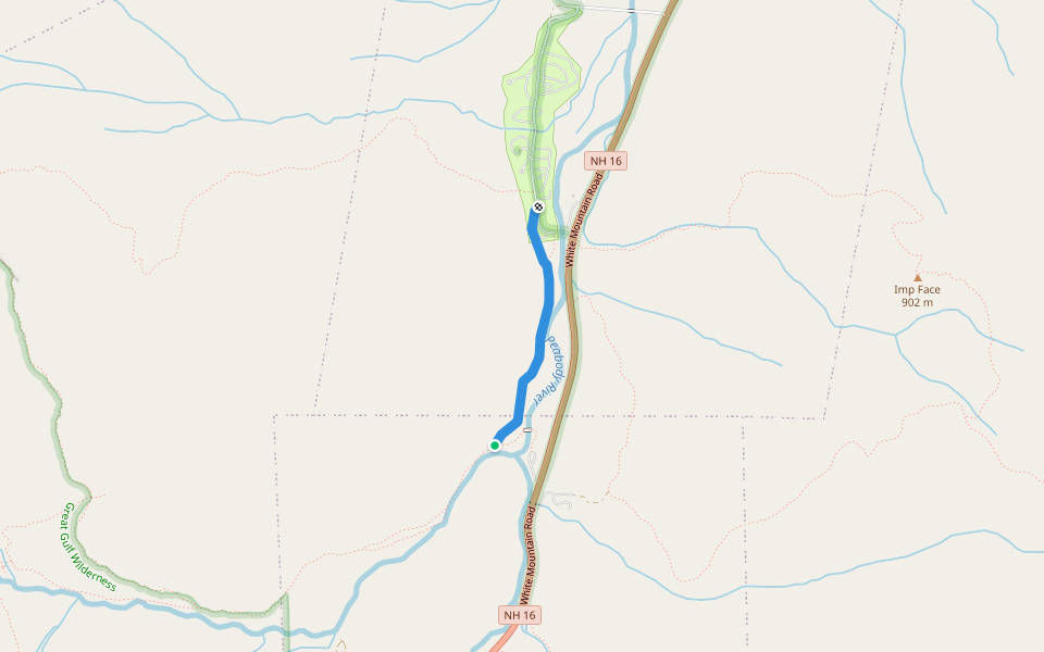 Great Gulf Trail Link in New Hampshire | Walking Map
