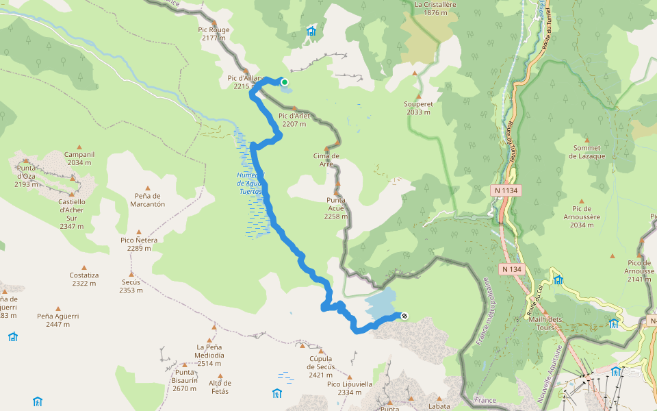 HRP Variant 10.2 Hiking Trail - Borce, Nouvelle-Aquitaine | Pacer