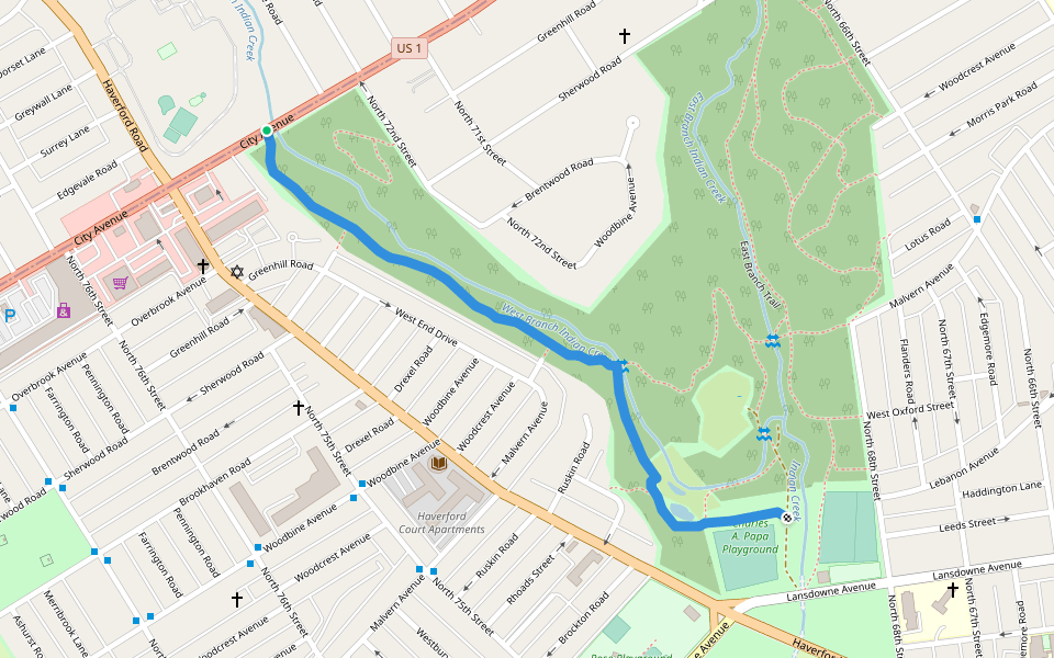 West Branch Trail in Pennsylvania | Walking Map