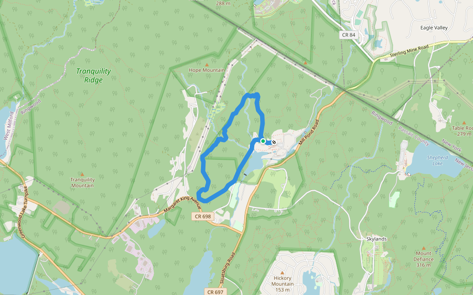 Manor Trail in New Jersey | Walking Map