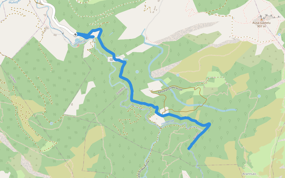 SL-GI 2009 Osiberde route in Euskadi | Walking Map