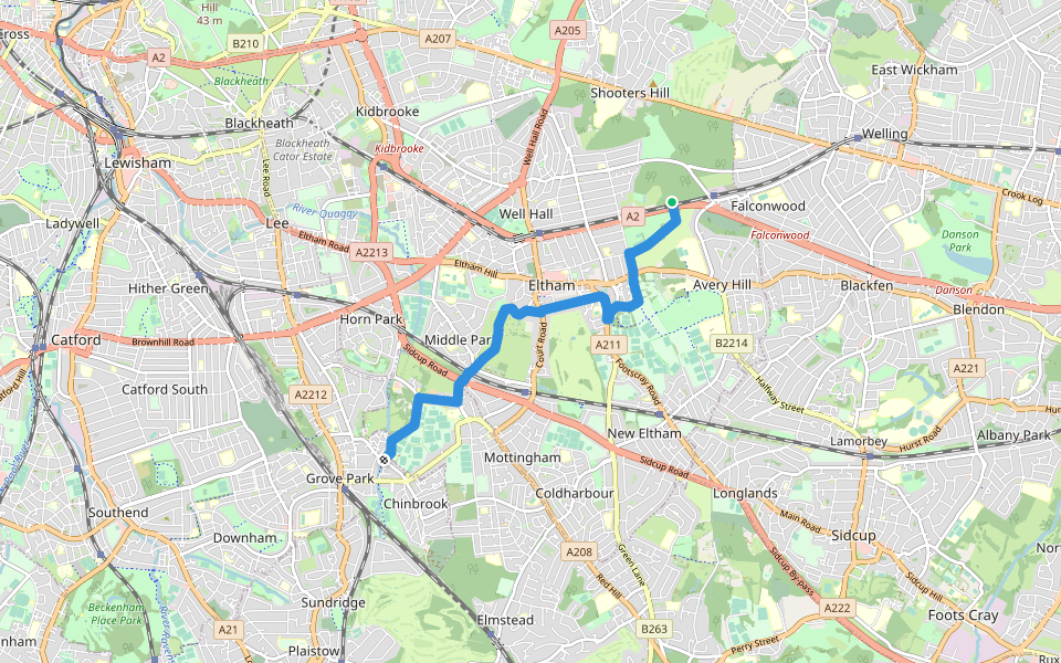 Capital Ring (Section 02) in England | Walking Map