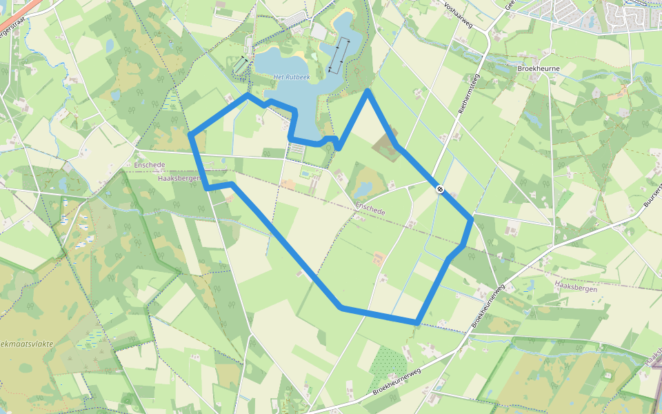 WNW Twente - Het Rutbeek - ruta azul Ruta de senderismo - Enschede ...