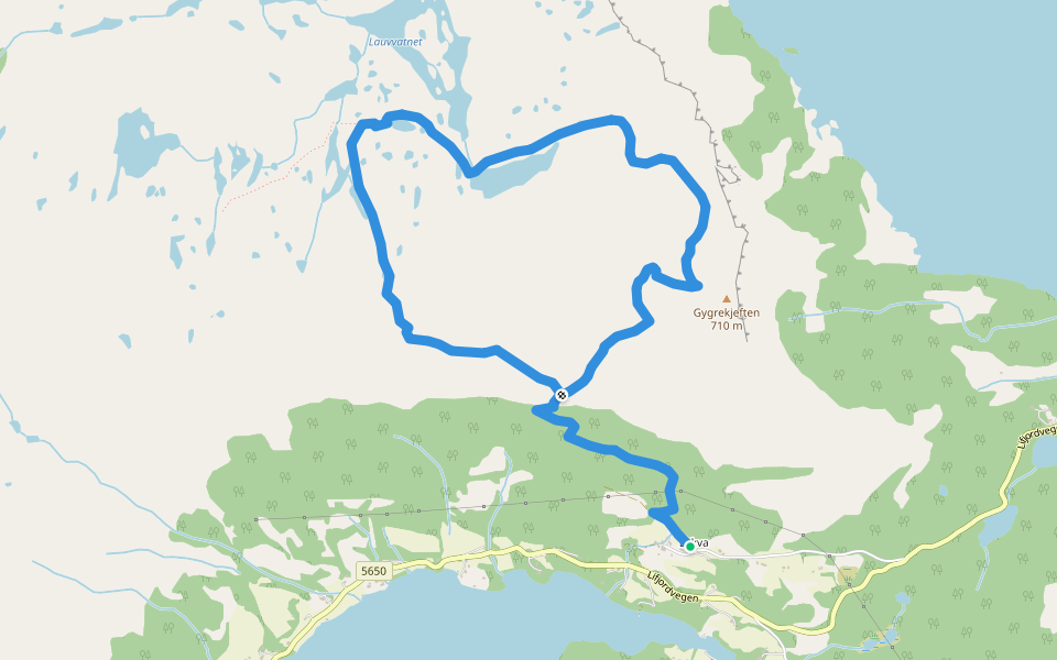 Lihesten-stig | Walking Map