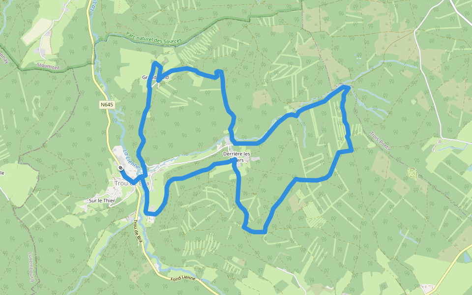 Lierneux 13 in Région Wallonne | Walking Map