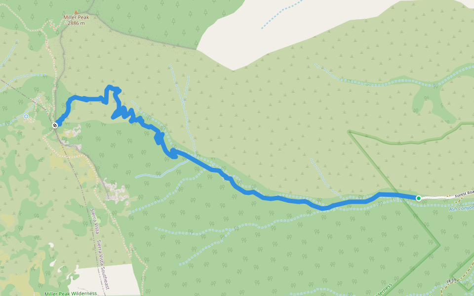 Lutz Canyon Trail #104 in Arizona | Walking Map