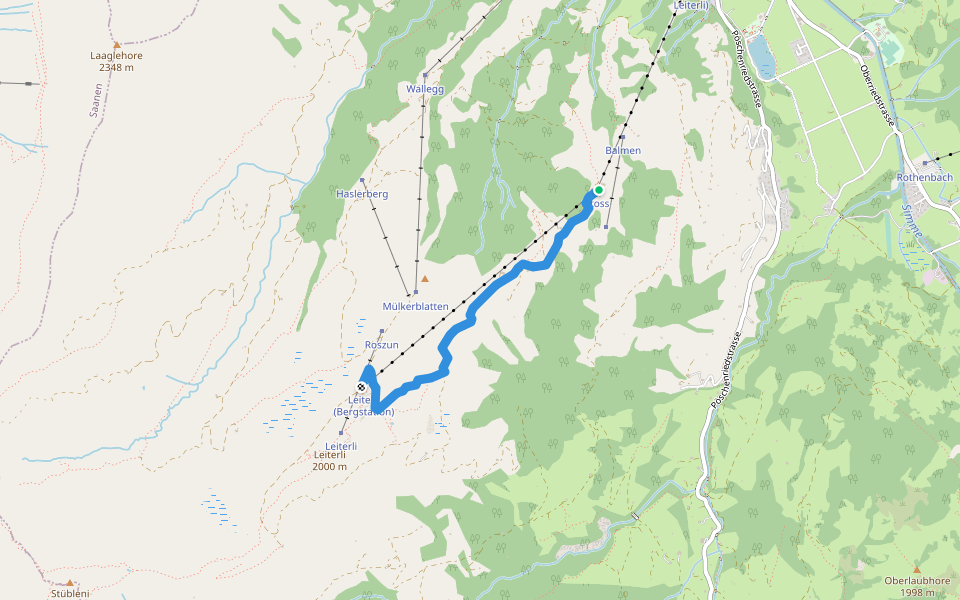 Stoss - Betelberg / Leiterli in Bern | Walking Map