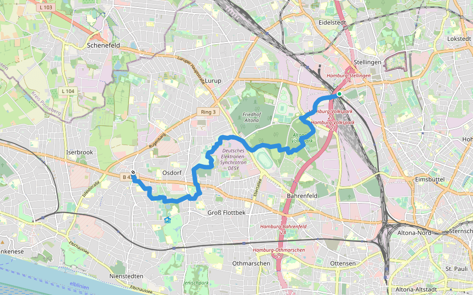 Hiking trail no. 15: Stellingen - Volkspark - Alt-Osdorf in Hamburg ...