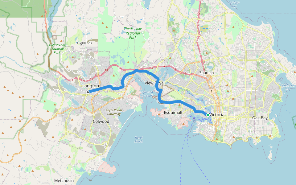 E&N Rail Trail - Humpback Connector in British Columbia | Walking Map