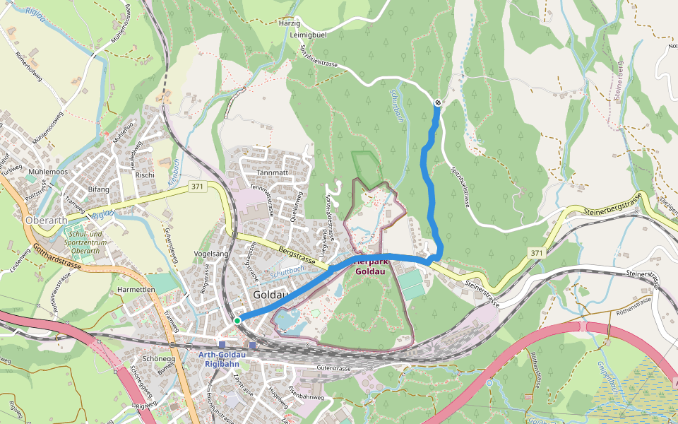 Rubble forest - Goldau in Schwyz | Walking Map