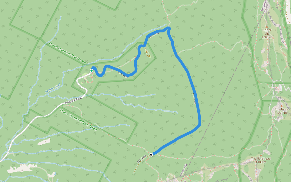 CCC Road in Vermont | Walking Map