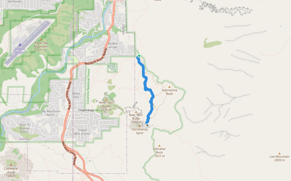 Broken Arrow #125 in Arizona | Walking Map