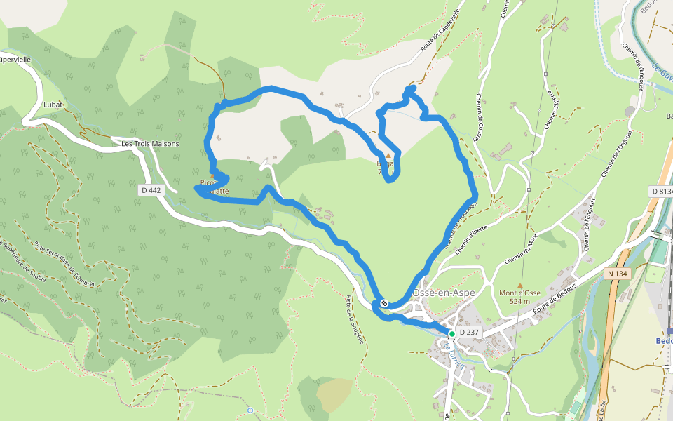 Tour du Bugala asp34 in Nouvelle-Aquitaine | Walking Map