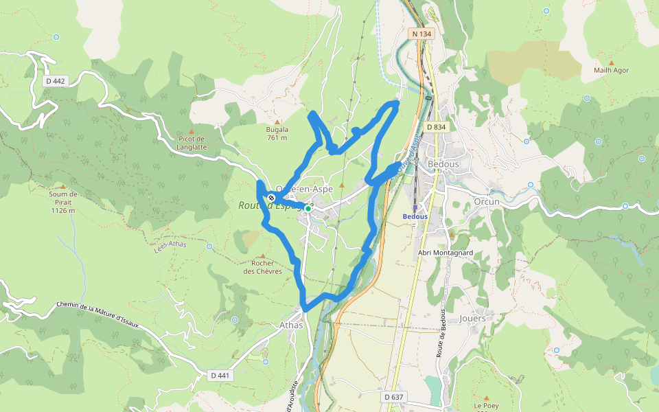 Tour panoramique Osse-Athas asp109 Hiking Trail - Osse-en-Aspe ...