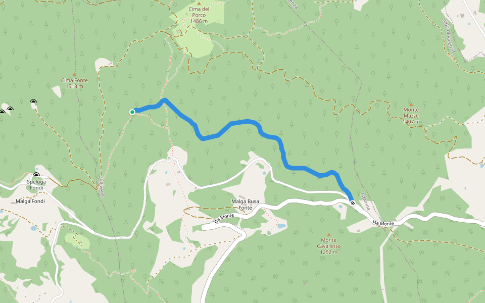 "La Rocca" Nature Trail | Walking Map