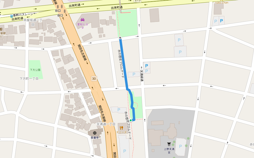 Temma Green Road in Aichi | Walking Map