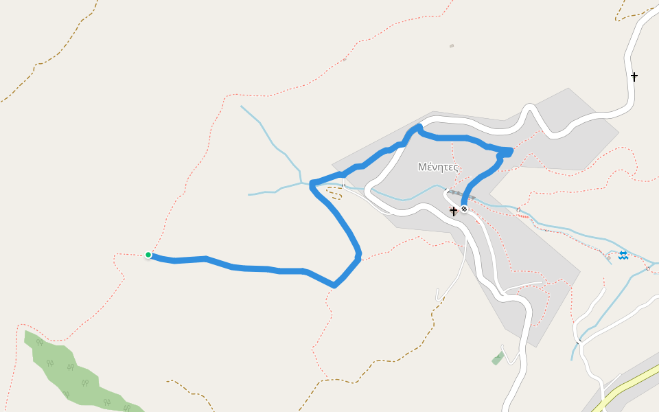 Andros Routes 9b | Walking Map