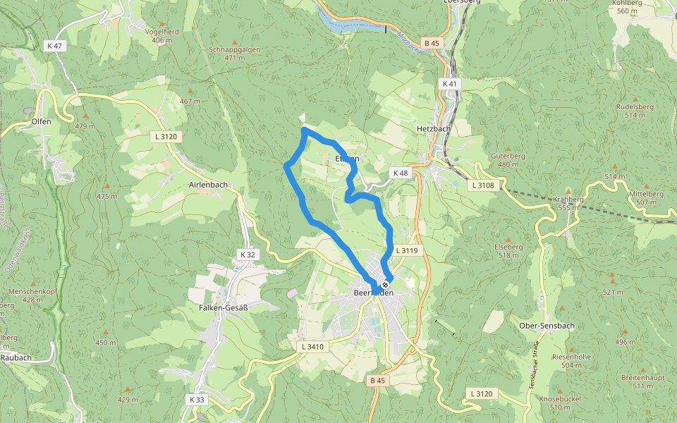 Circular hiking trail Beerfelden 1 - Oberzent, Hessen | Pacer