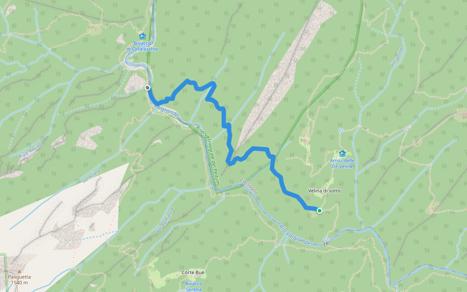 X01 - Cow lane | Walking Map