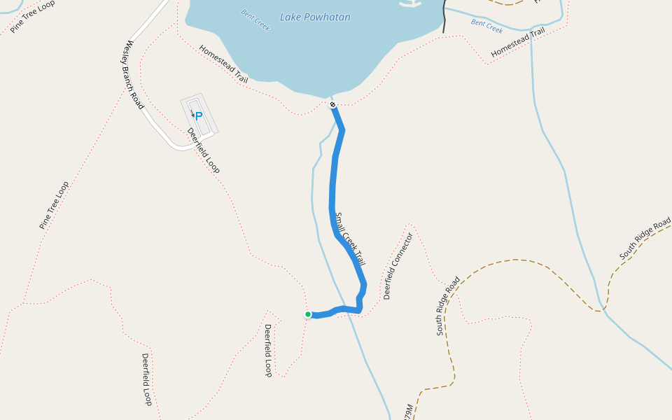 Small Creek Trail in North Carolina | Walking Map