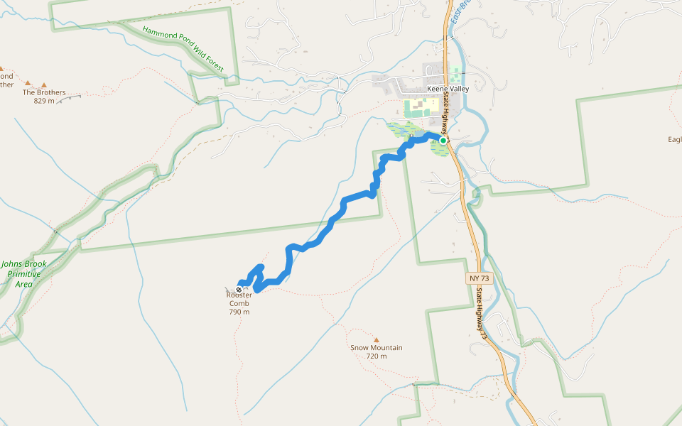 Rooster Comb Trail in New York | Walking Map