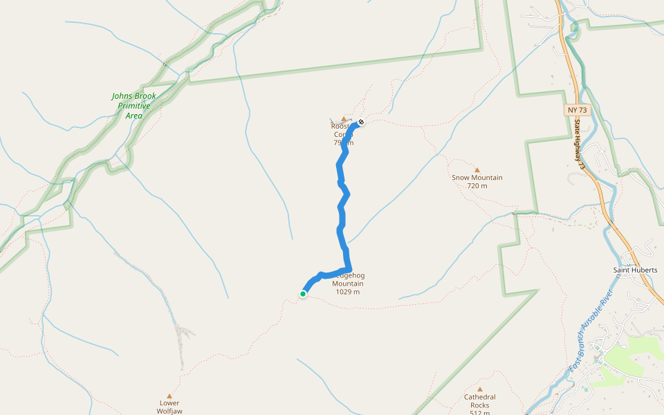 Hedgehog Trail in New York | Walking Map