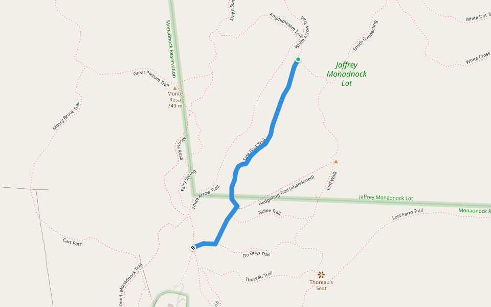 Side Foot Trail Walking and Running - Jaffrey, New Hampshire | Pacer