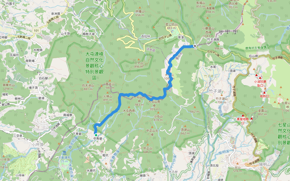 The main peak of Datun. Mountain Trail Hiking - Taipei, New Taipei City ...
