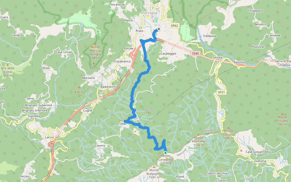 Torriglia (Equestrian Center) - Pian Selvaggio - Obbi - Slopes of Mount ...