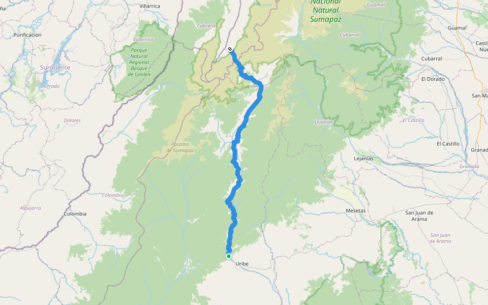 Royal road of the Duda River | Walking Map