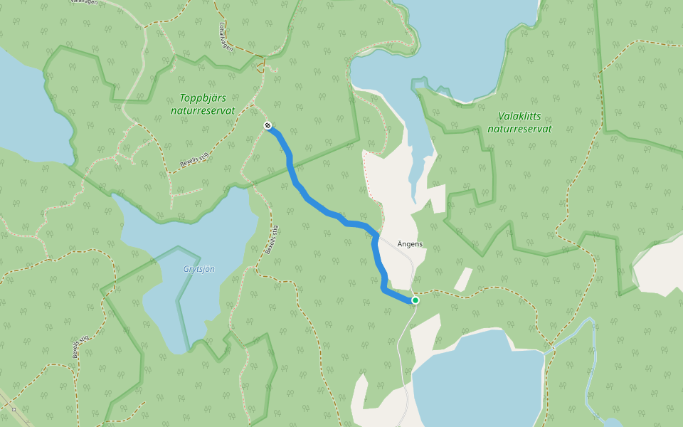 Åkulla bokskogar - Länk 4-5 Walking And Running Trail | Pacer