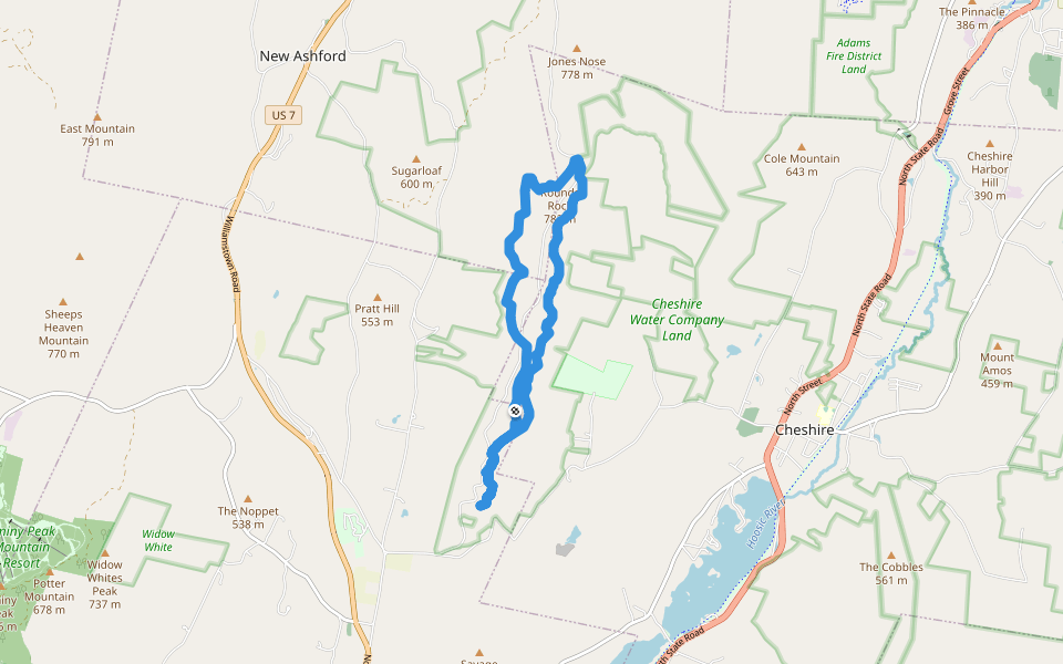 Rounds Rock Trek Hiking Trail - Adams, Massachusetts | Pacer