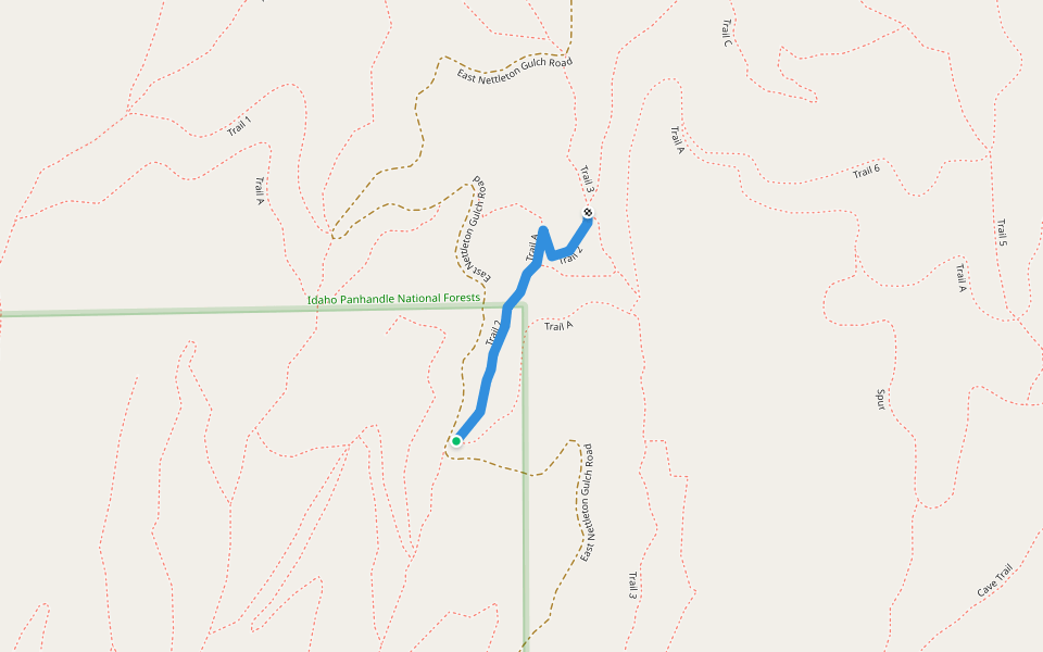 Trail 2 in Idaho | Walking Map
