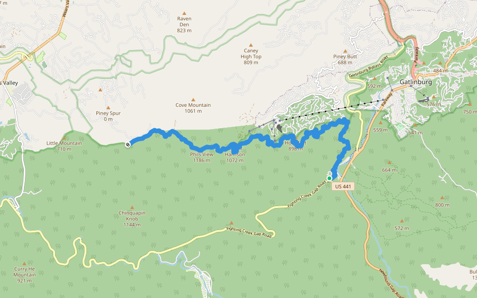 Cove Mountain Tennessee Map Great Smoky Mountains National Park Map