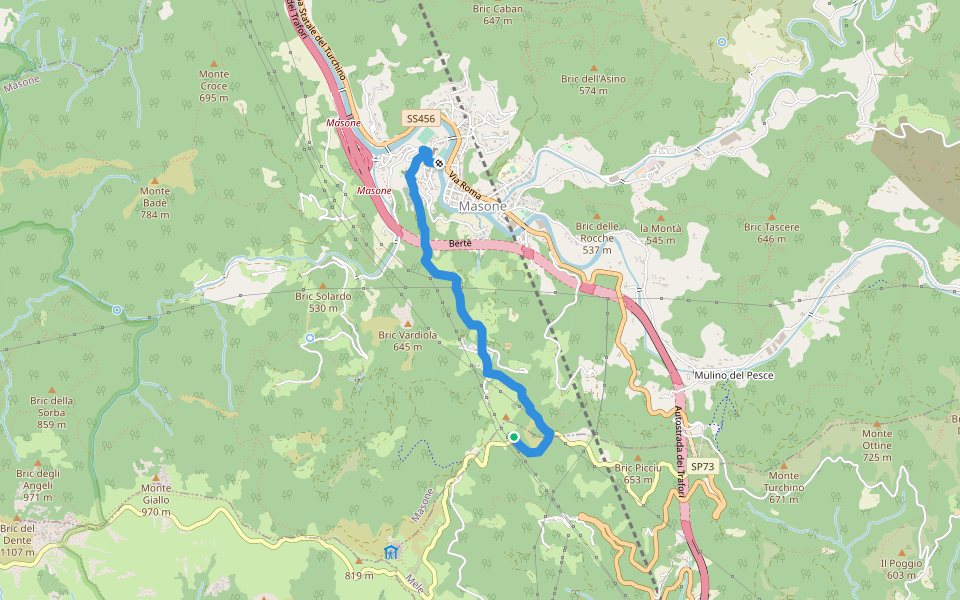 Masone-Shrine of the Martyrs of Turchino | Walking Map