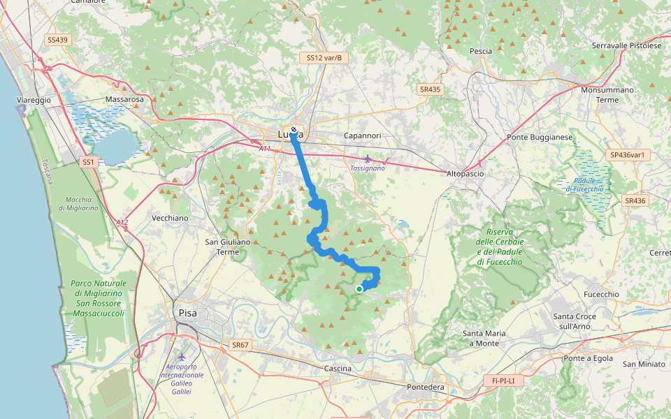 The Way of Santa Giulia - T005V Buti-Lucca Hiking Trail - Capannori ...