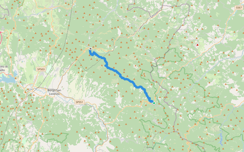 Italy Trail - Stage L07 | Walking Map
