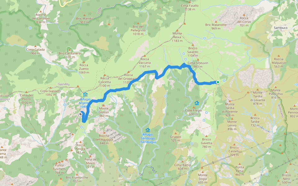 Passo della Gava - Monte Argentea Hiking Trail - Liguria | Pacer