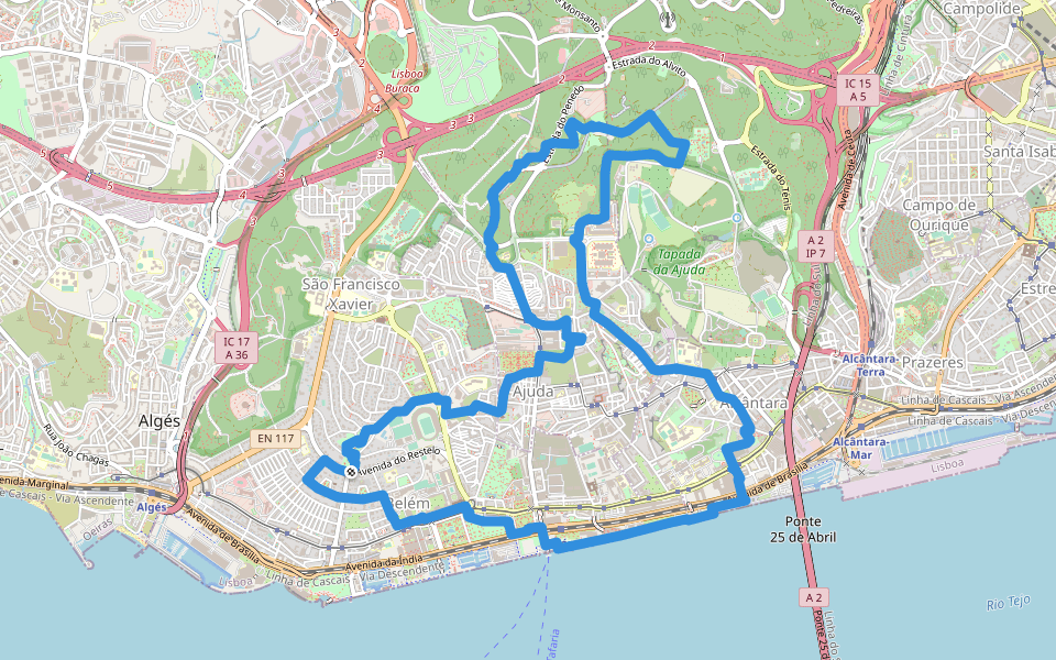 Biodiversity Route in Lisboa | Walking Map