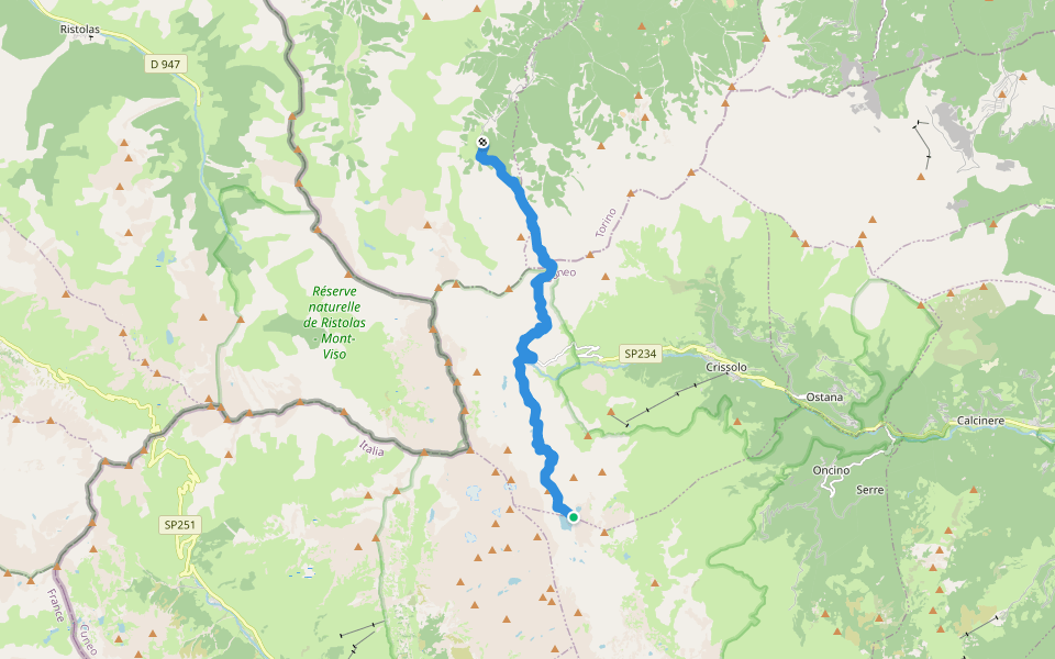 Sentiero Italia - Stage E22 Hiking Trail - Pian del Re, Piemonte | Pacer
