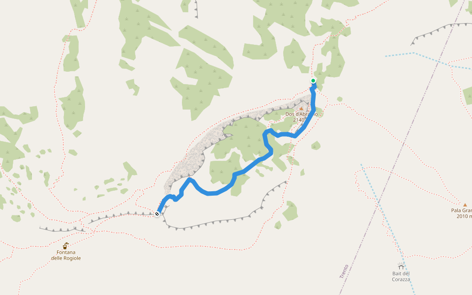 Doss d'Abramo via ferrata | Walking Map